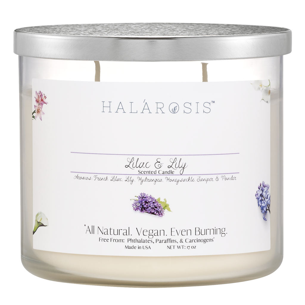 Lilac Soy Candle - Lilac & Lily - Long Lasting - Halarosis