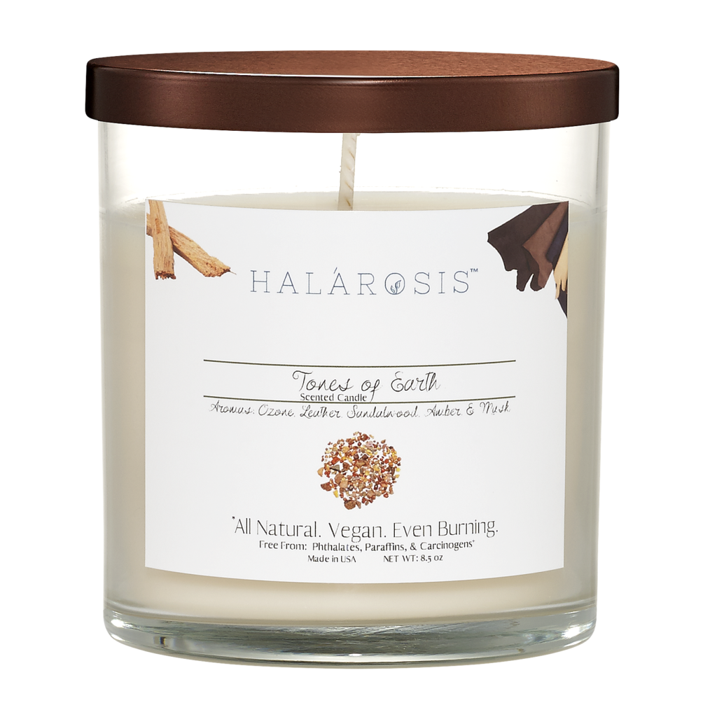 Earthy Soy Candle - Tones of Earth - 8.5 oz Candle - Halárosis
