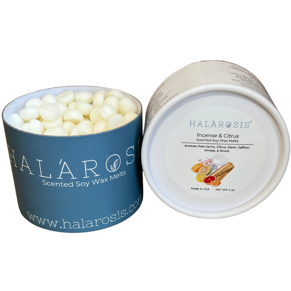 Masculine Scented Wax Melts - Incense & Citrus Wax Melts - Halárosis